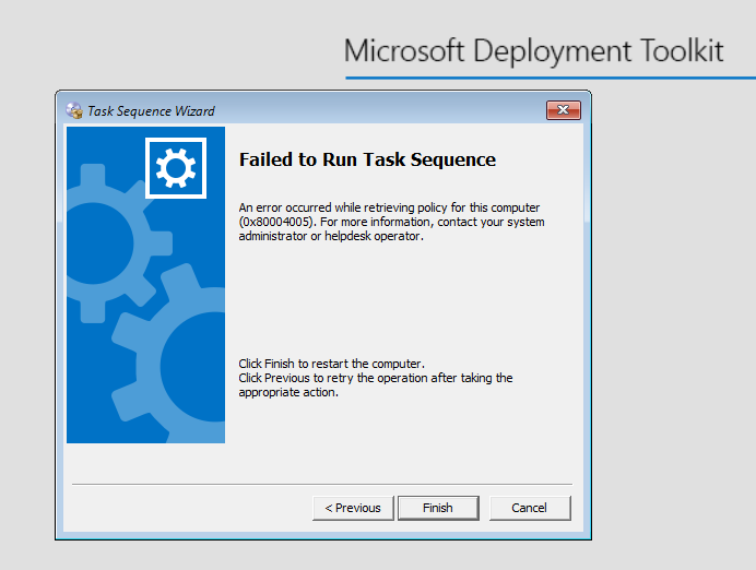 SCCM : Failed To Run Task Sequence on Hyper-V VM Generation 2 | Le Blog Technique
